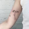 Minimalist Sweet Pea Tattoo by Suki