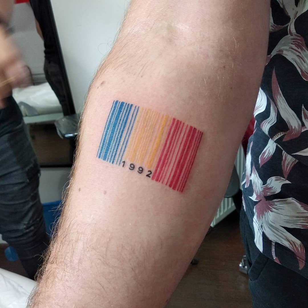 Color Barcode Tattoo Color Barcode Tattoo